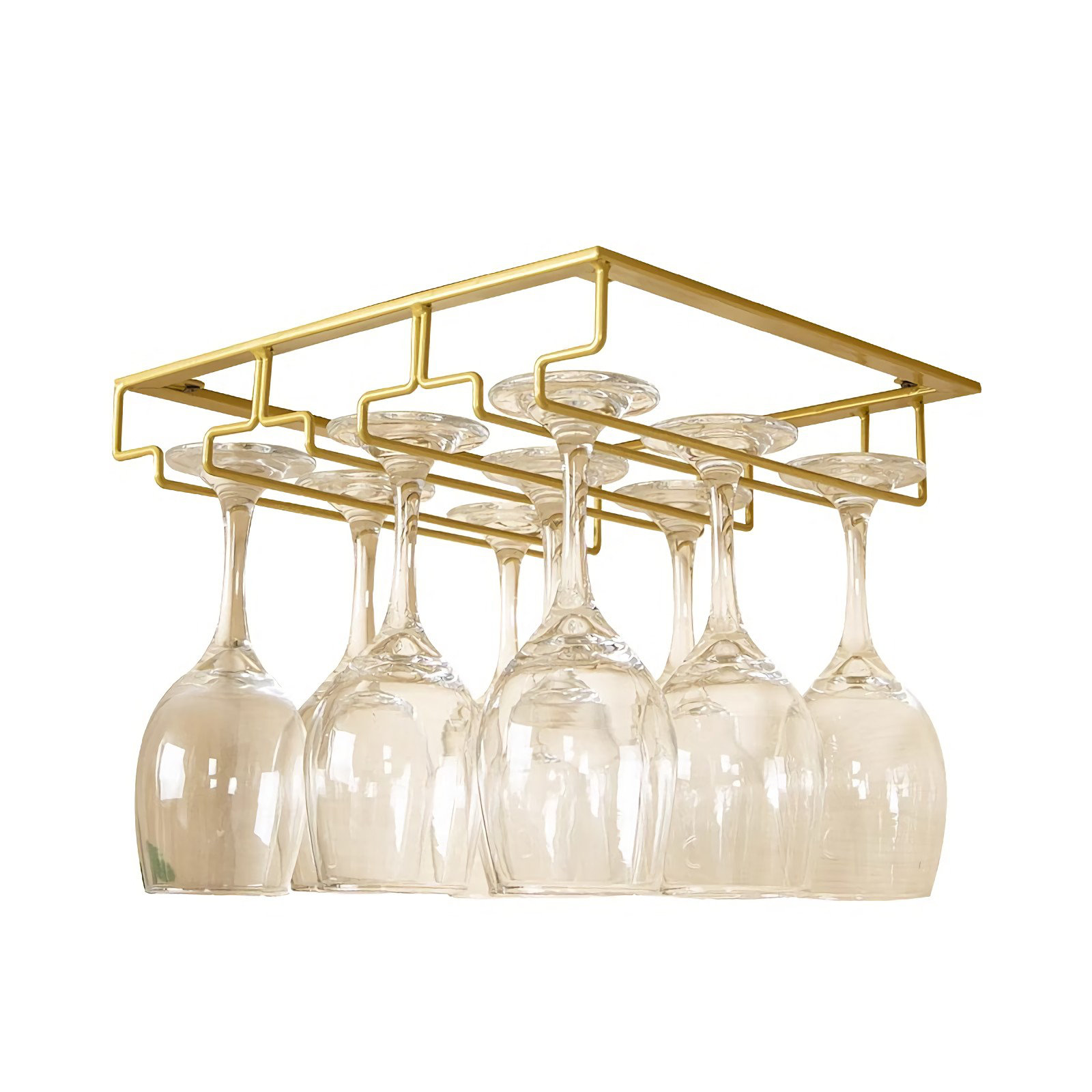 Mint Pantry® Wine Glass Holder Gold-Upside Down Wine Glass Holder | Wayfair