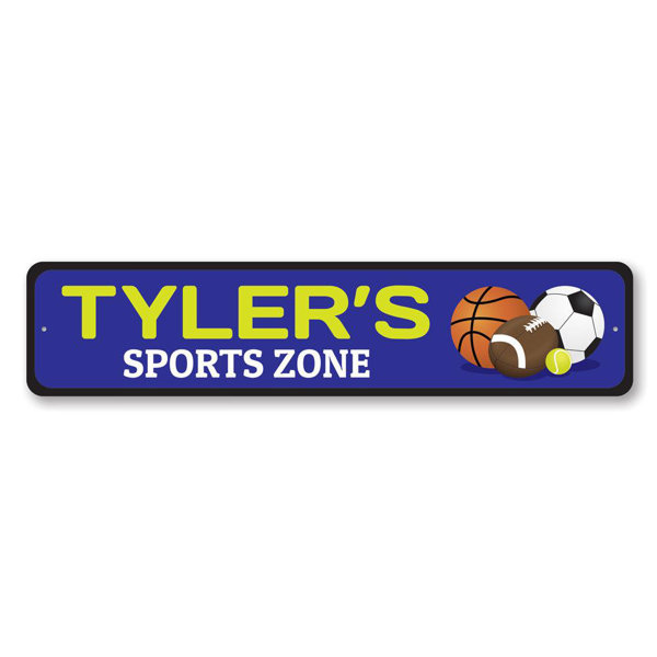 Lizton Sign Shop, Inc Sports Zone Sign - 4" X 18" - Wayfair Canada