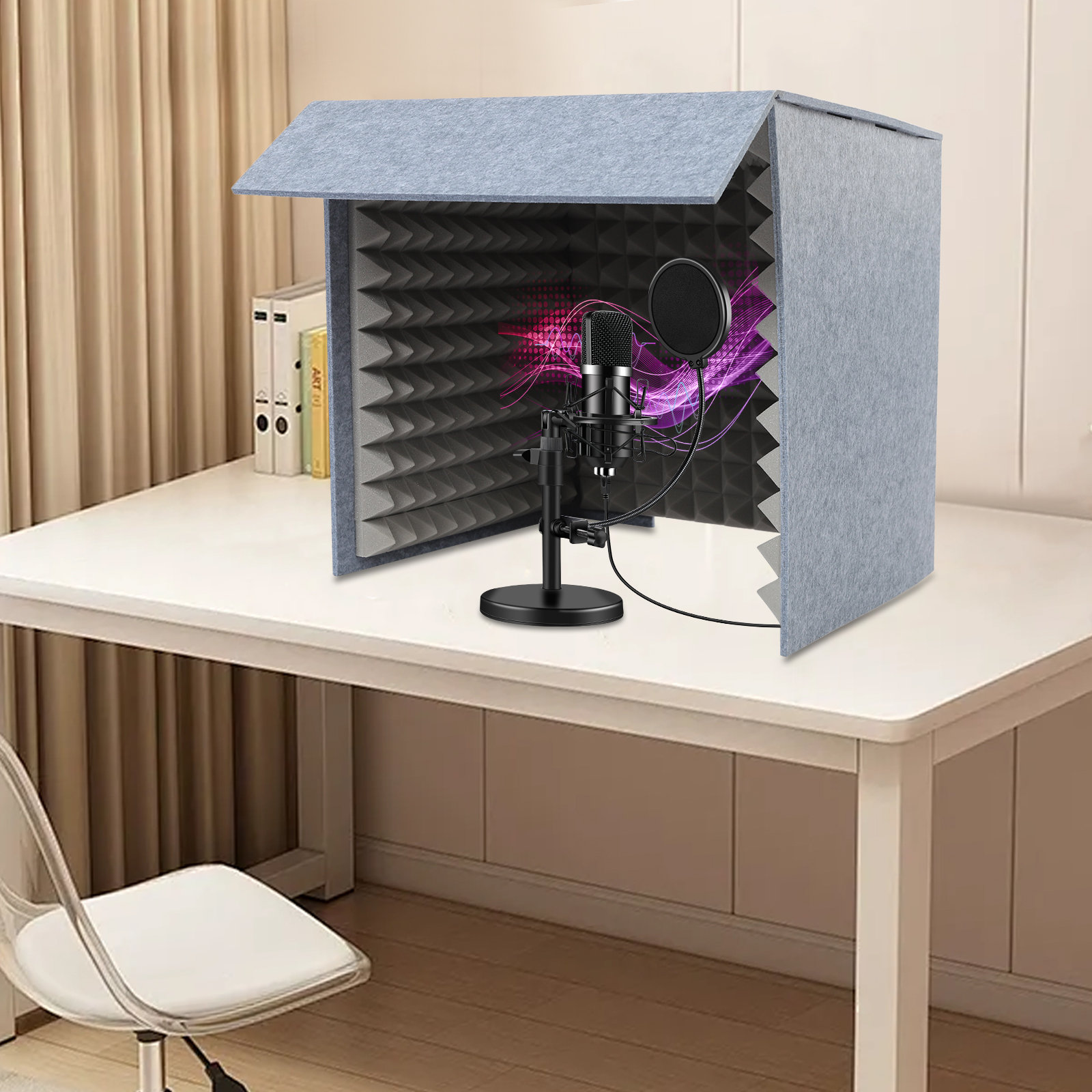 DENFER 23.6” Desktop Soundproof Cover | Wayfair