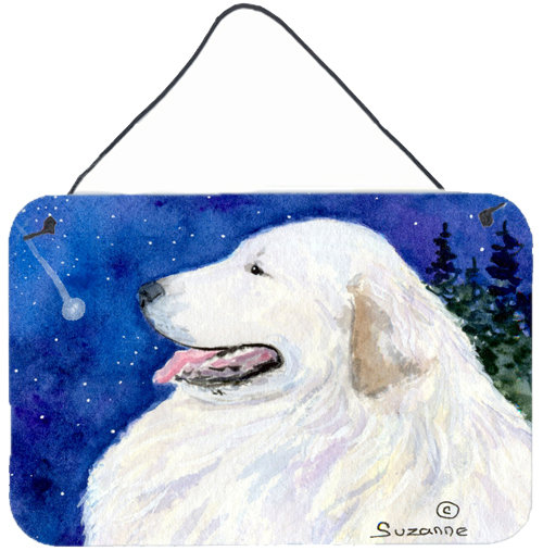 Caroline's Treasures Great Pyrenees Indoor Painting Print Plaque ...