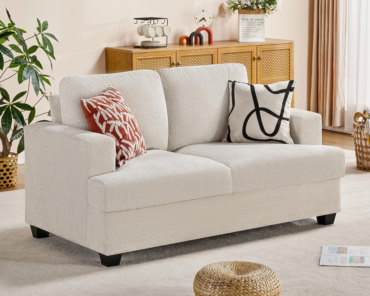Wade Logan® Berlinde 64'' Recessed Arm Loveseat & Reviews - Wayfair Canada
