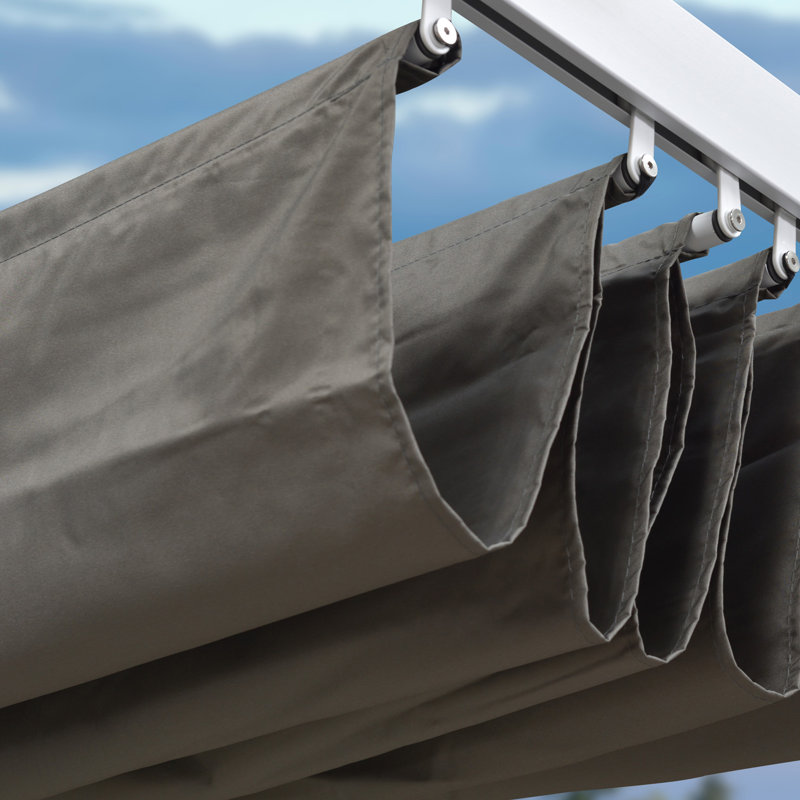 Purple Leaf Outdoor Retractable Pergola Replacement Canopy & Reviews ...