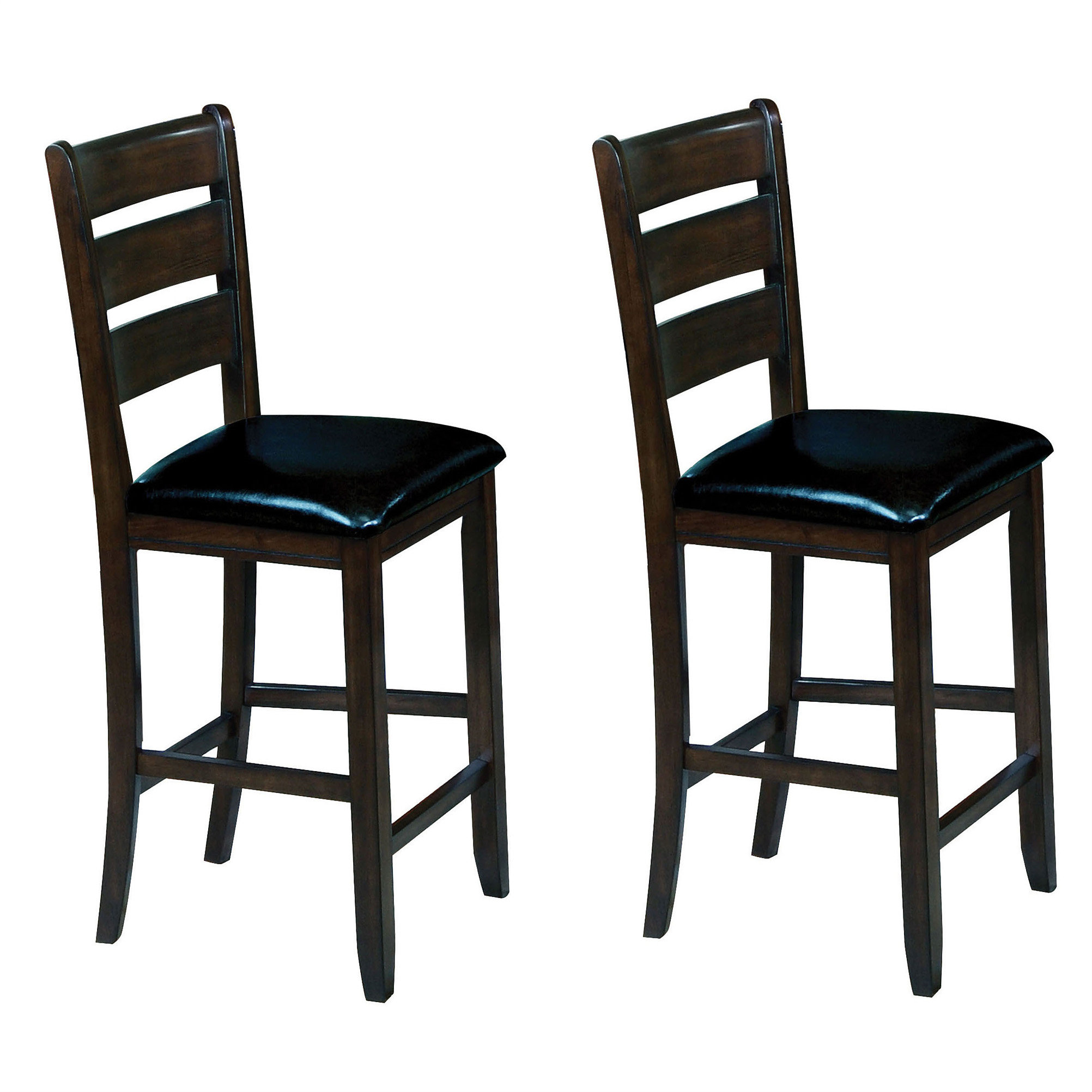 Darby Home Co Black And Espresso Counter Height Chairs (Set Of 2) | Wayfair