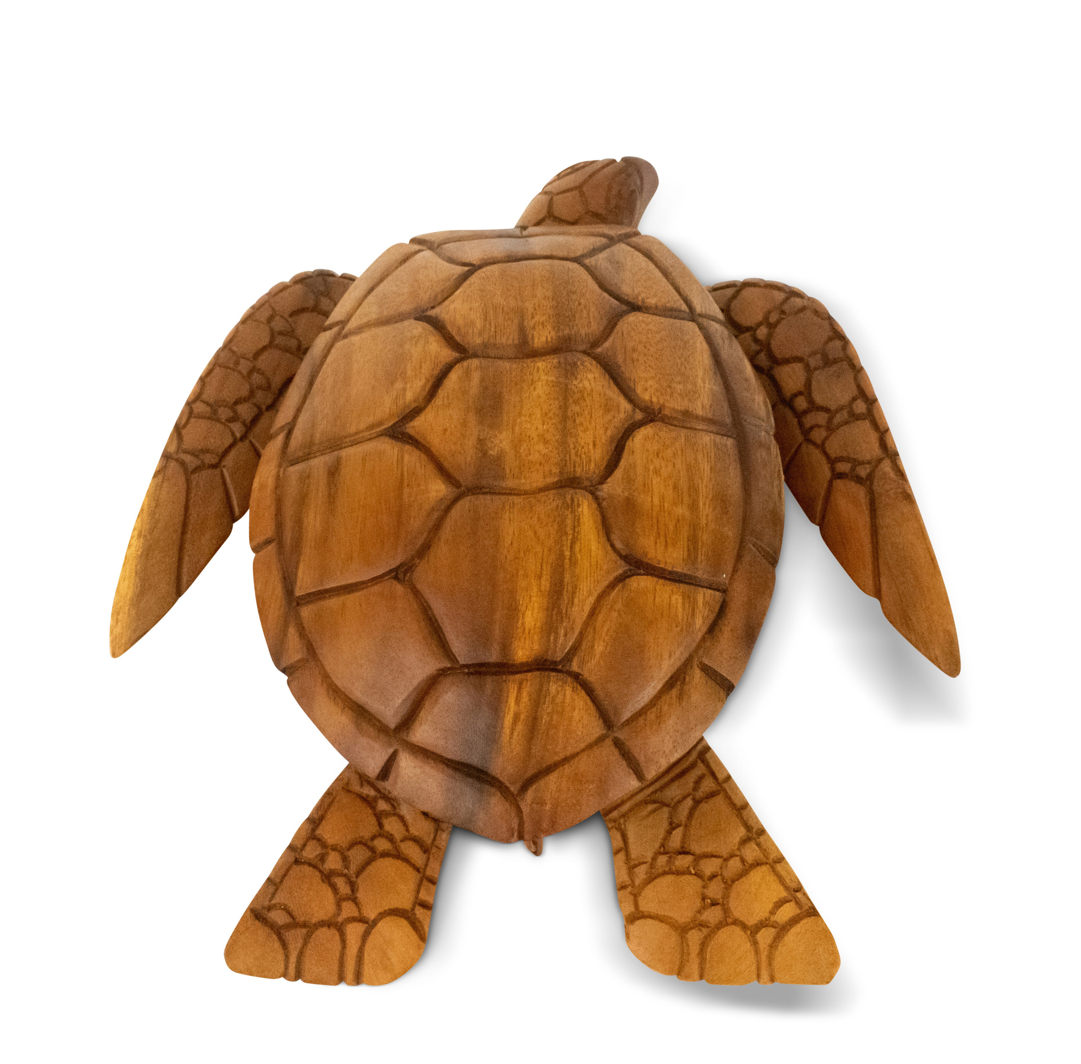 Bay Isle Home™ Stess Wooden Handmade Turtle Bowl With Lid Kitchen ...