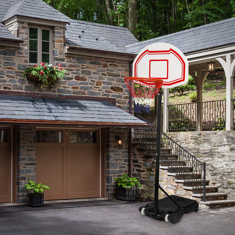 MoNiBloom Pro 5-7ft Portable Adjustable Height Baskeball Hoop Kid ...