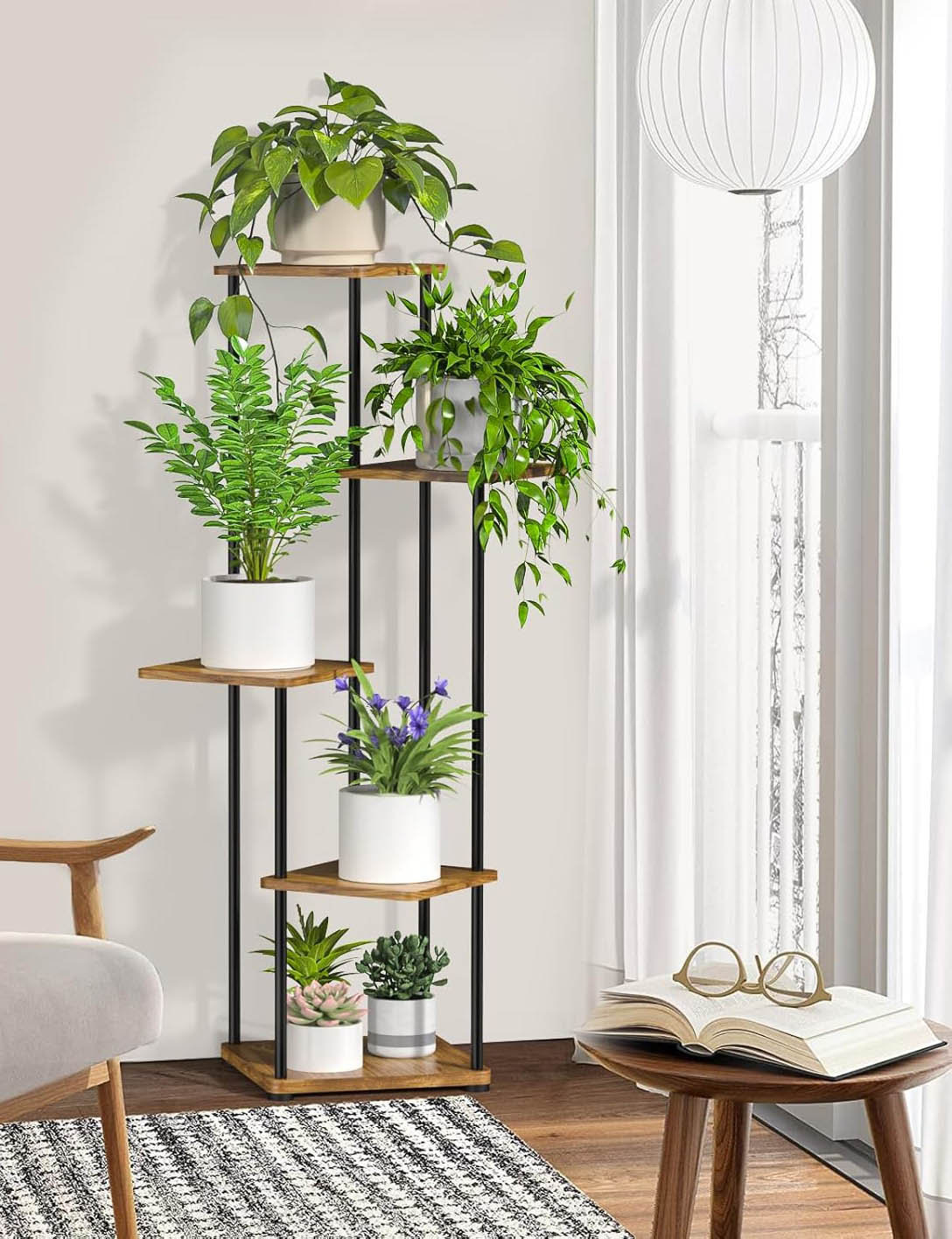 Latitude Run Plant Stand Indoor, 5-Tier Tall Plant Stands | Wayfair.co.uk