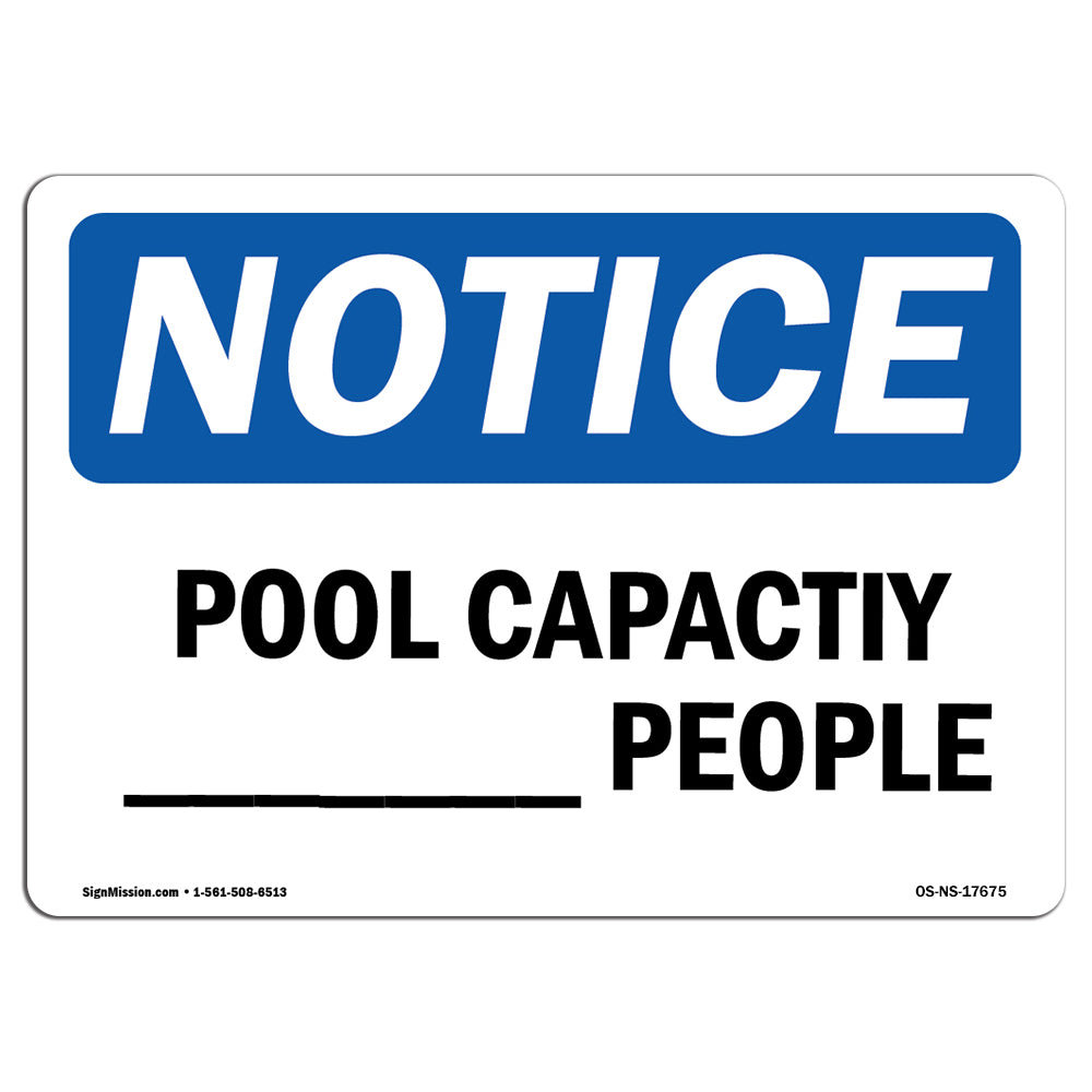 SignMission Pool Capacity People Sign | Wayfair