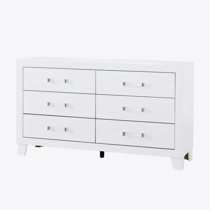 Latitude Run® Horizontal Solid + Manufactured Wood Dresser with 6 ...