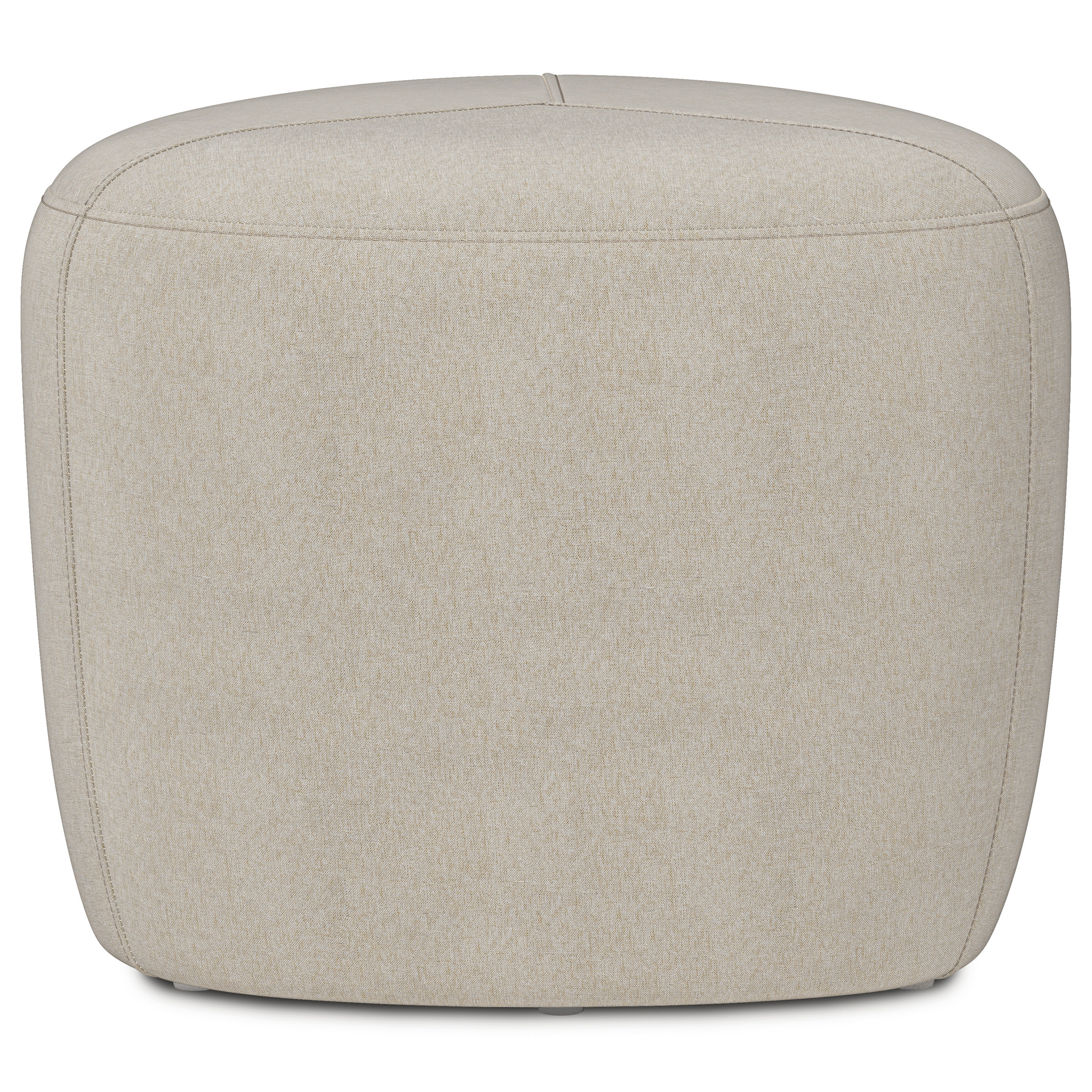 Simpli Home Moore 18"W Small Contemporary Ottoman with Upholstered Seat ...
