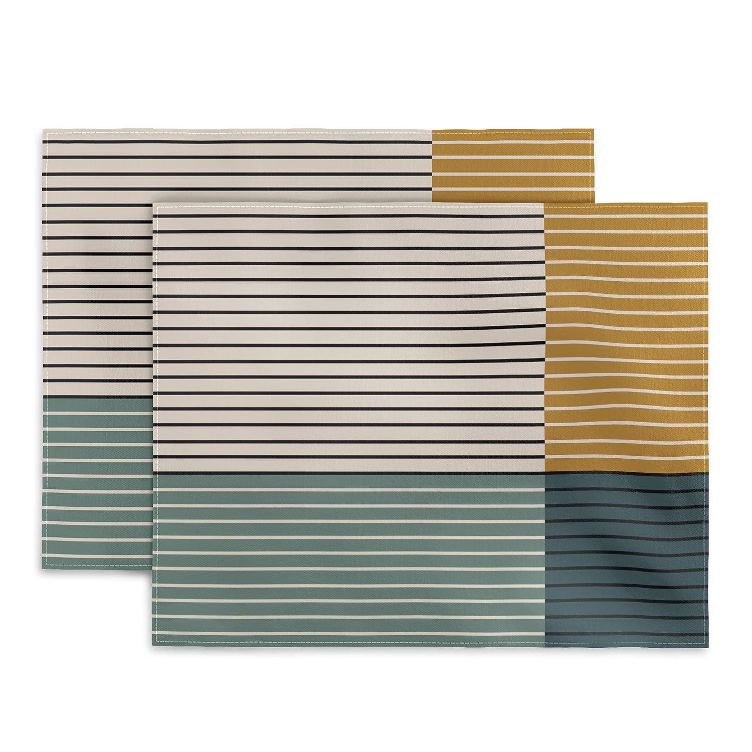 Ebern Designs Xanden Poems Abstract VIII 14" Cotton Placemat | Wayfair