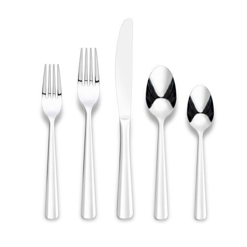 Ornative Flatware ALICJA Stainless Steel 42 Pieces Flatware Set with ...