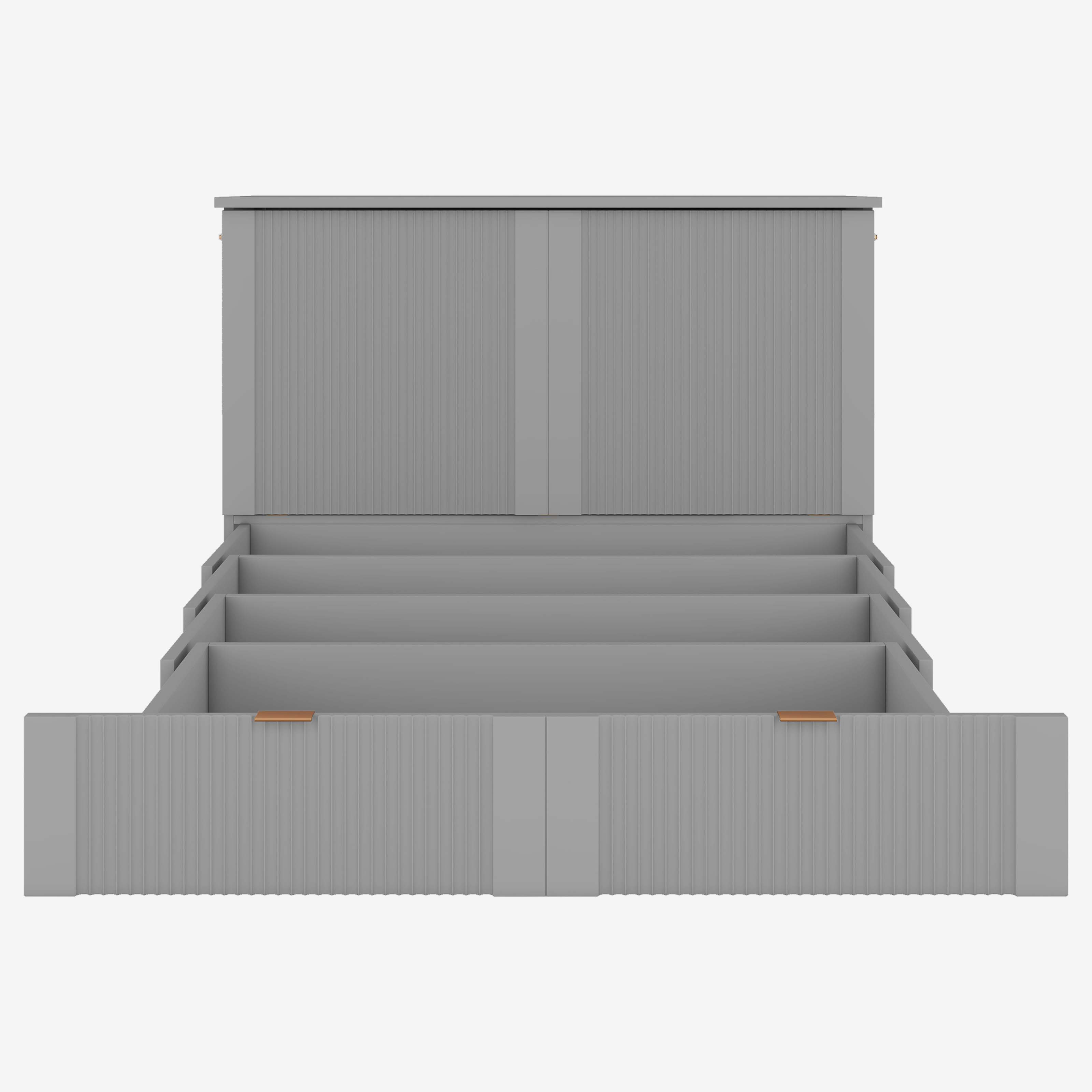 Red Barrel Studio® Murphy Bed Wall Bed with drawer and a set of Sockets ...