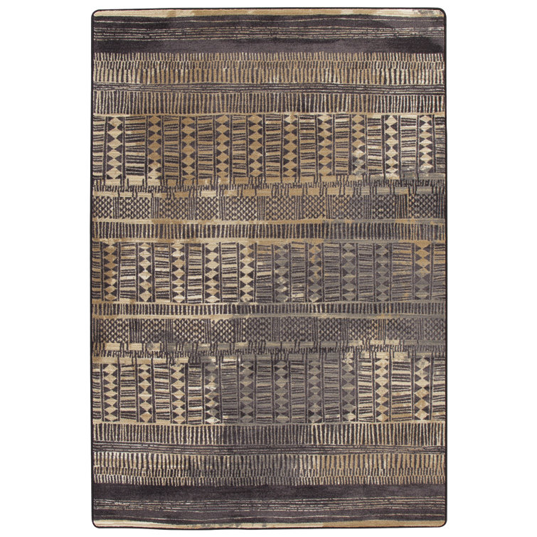 Milliken Drayton Fulani Sahara Gold Geometric Moroccan Area Rug | Wayfair