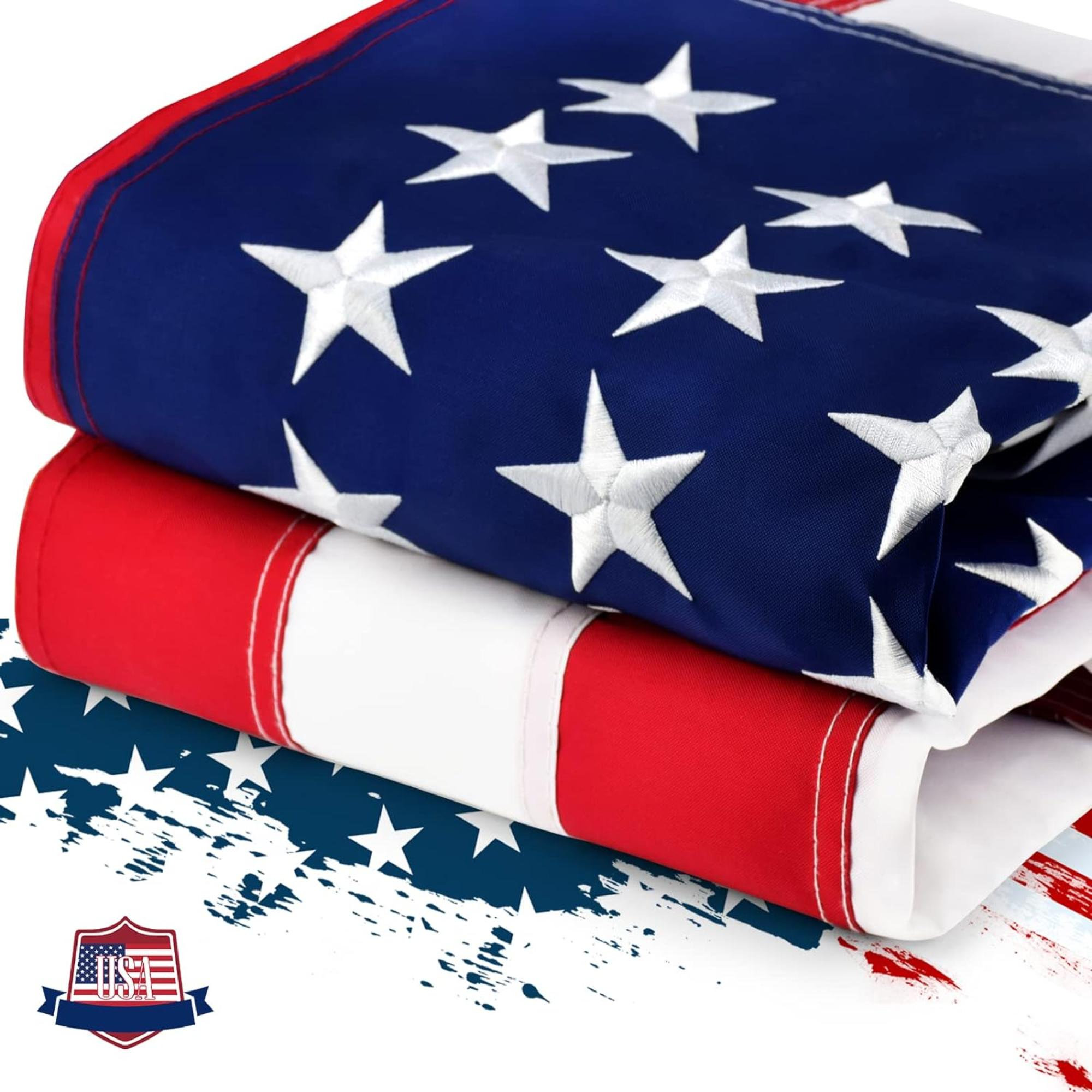 The Holiday Aisle® 100% American Flags 3X5 Ft Outside,American Flag ...