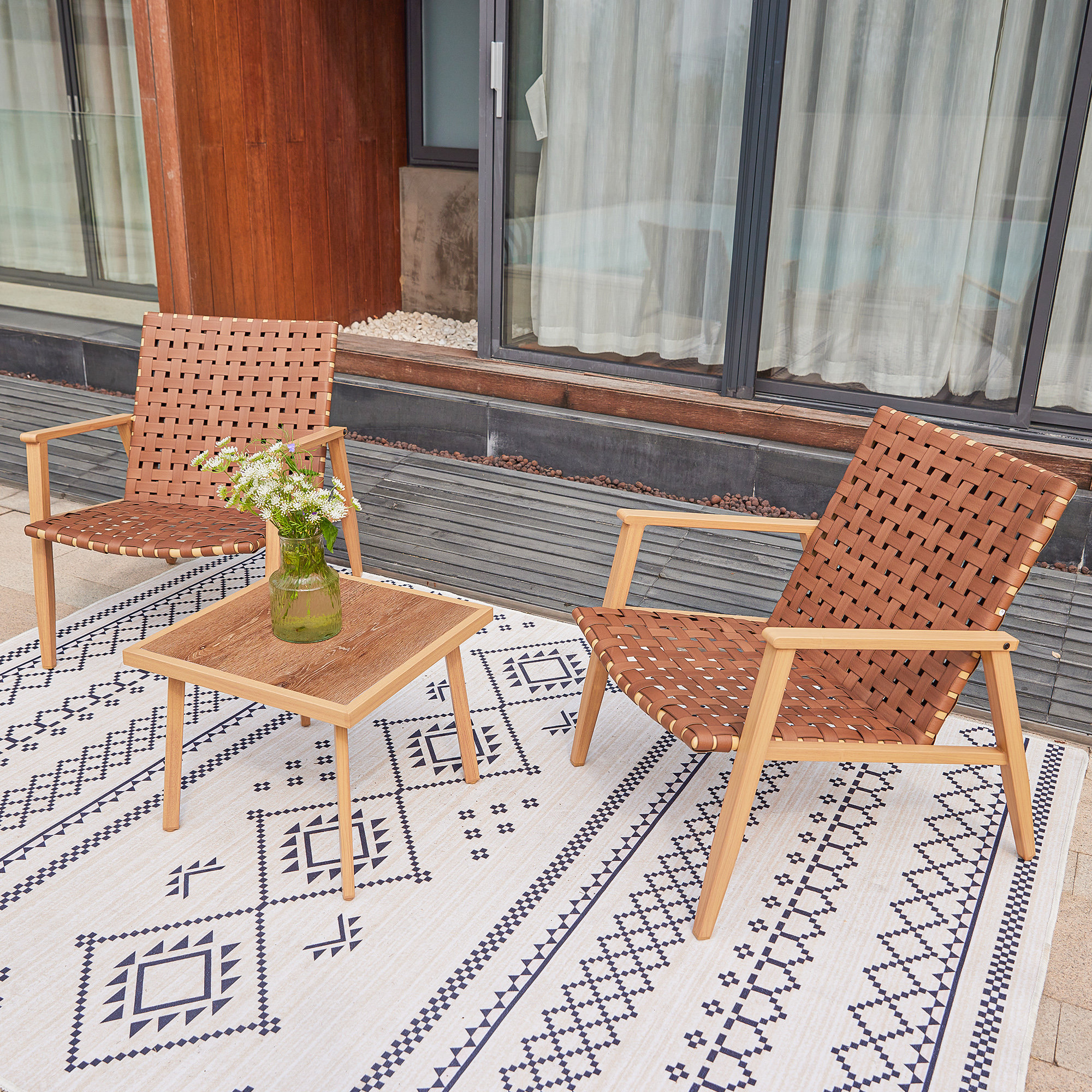 Bay Isle Home™ Aracele 3 Piece Seating Group | Wayfair