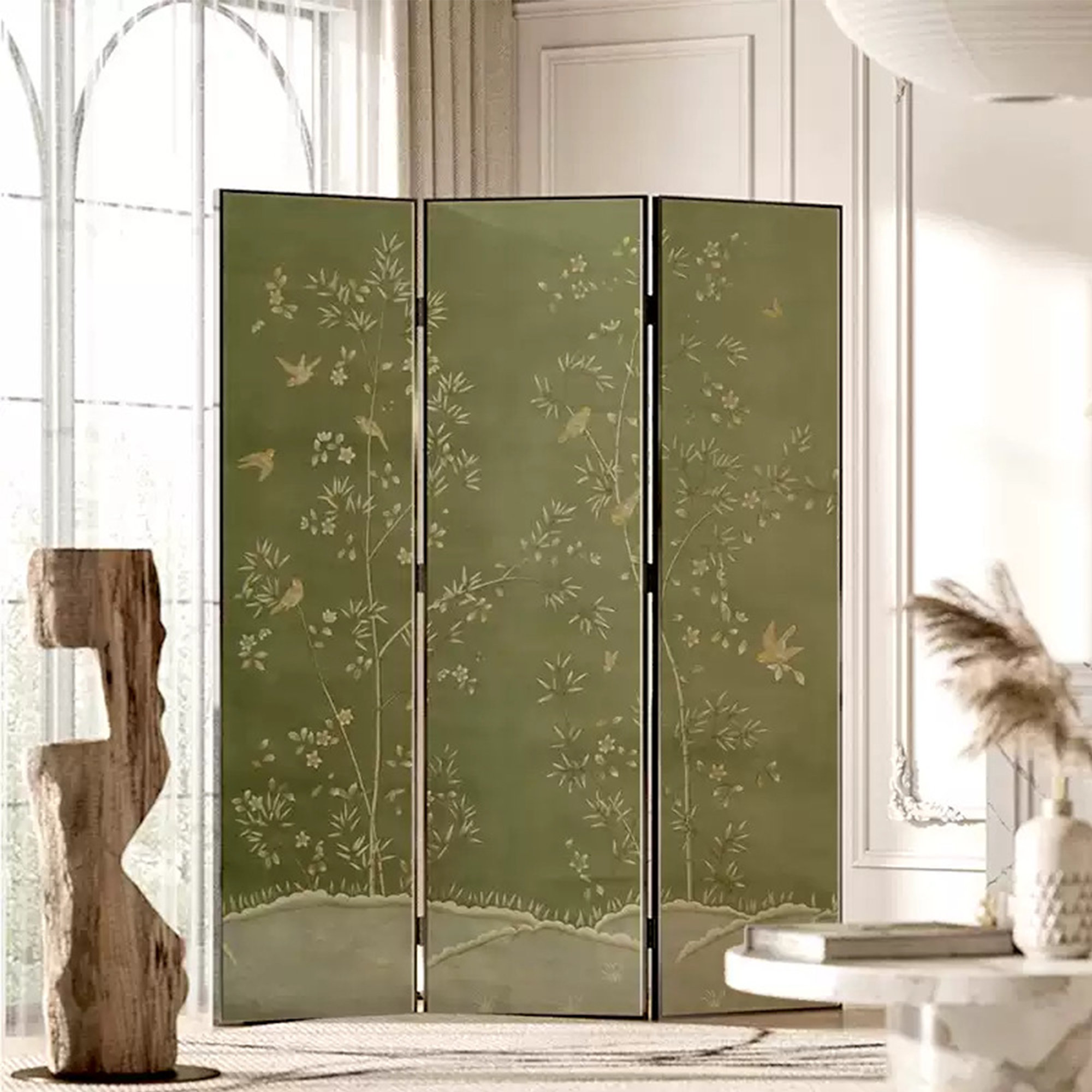 Winston Porter Botanical Birds Screen - Wayfair Canada