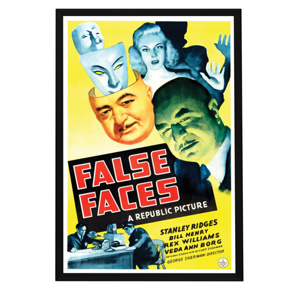 Red Barrel Studio® " False Faces (1943) " on Paper | Wayfair