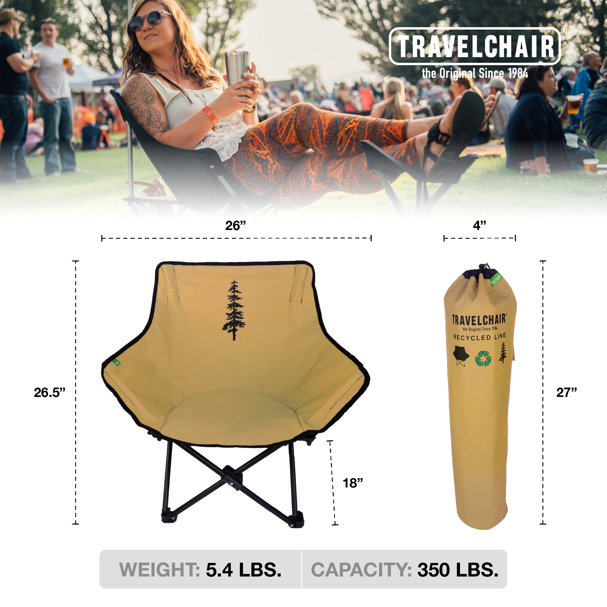 Travel Chair Folding Camping Chair | Wayfair