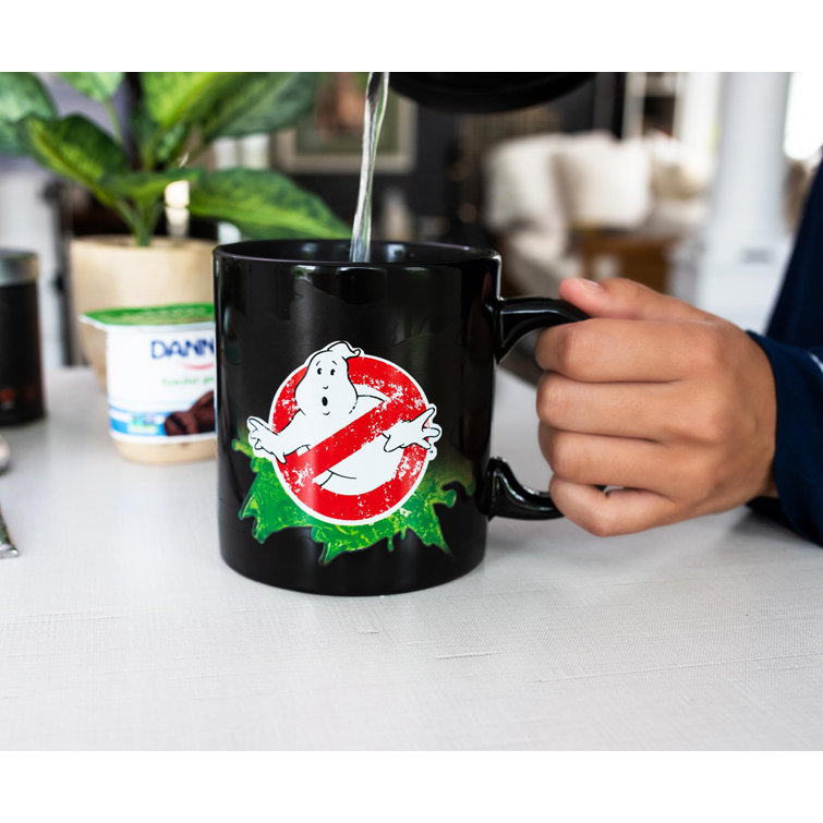 Just Funky Ghostbusters Logo Ectoplasm Heat-Changing Ceramic Coffee Mug ...
