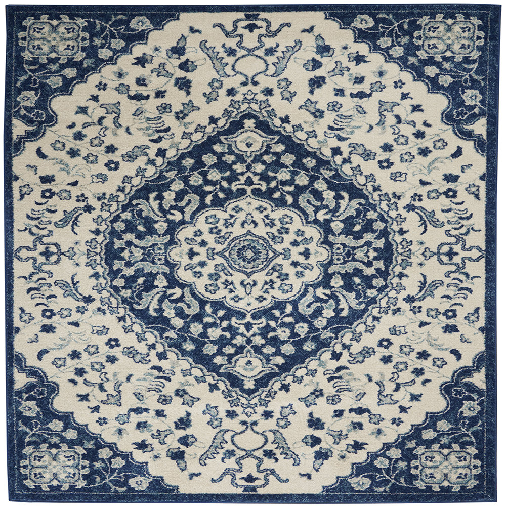 Langley Street Verda Oriental Blue/Ivory Area Rug & Reviews - Wayfair ...