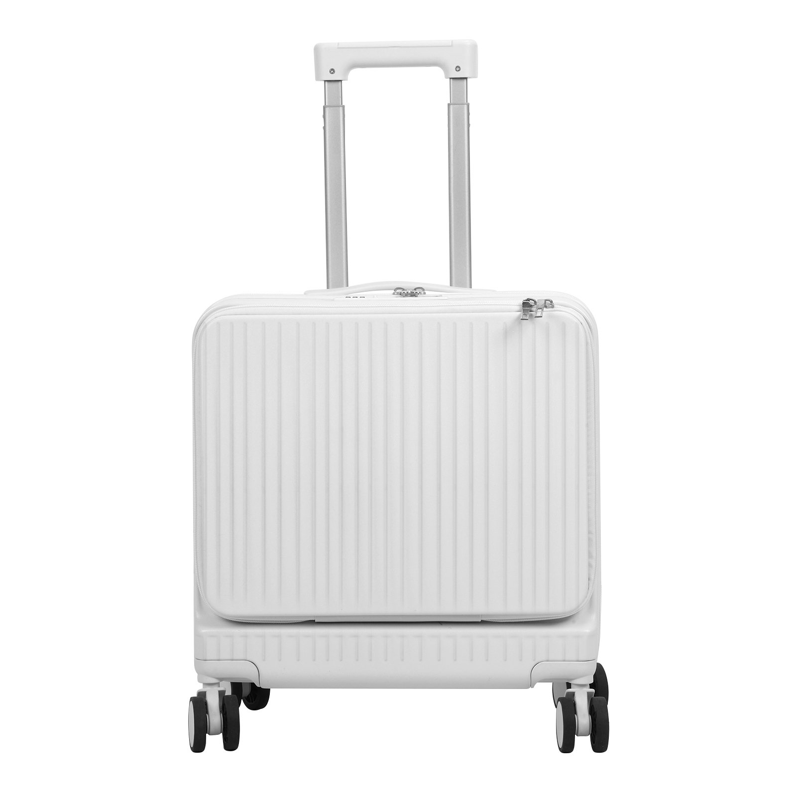 Latitude Run® 18 Inch Hardside Suitcase, Front Opening Carry On Luggage ...