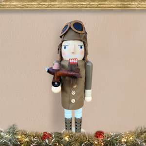 The Holiday Aisle® Aviator Nutcracker & Reviews | Wayfair