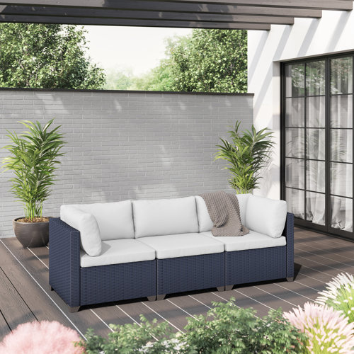 Blue Patio Sofas & Sectionals You'll Love | Wayfair