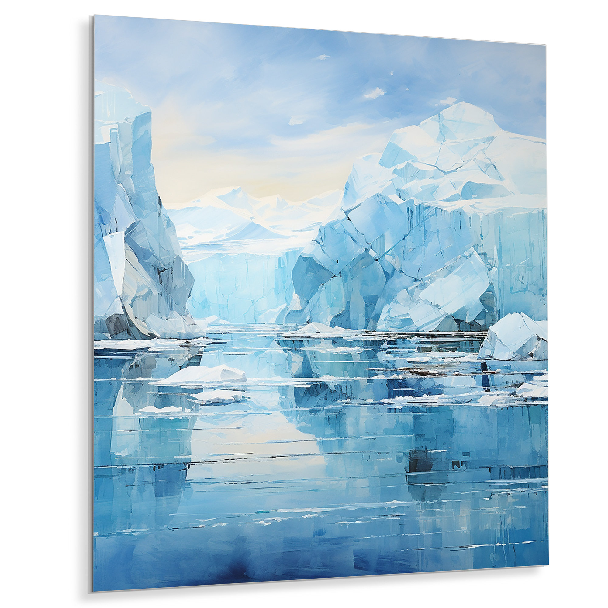 Highland Dunes Blue Iceberg Arctic Symphony - Nautical & Beach Metal ...