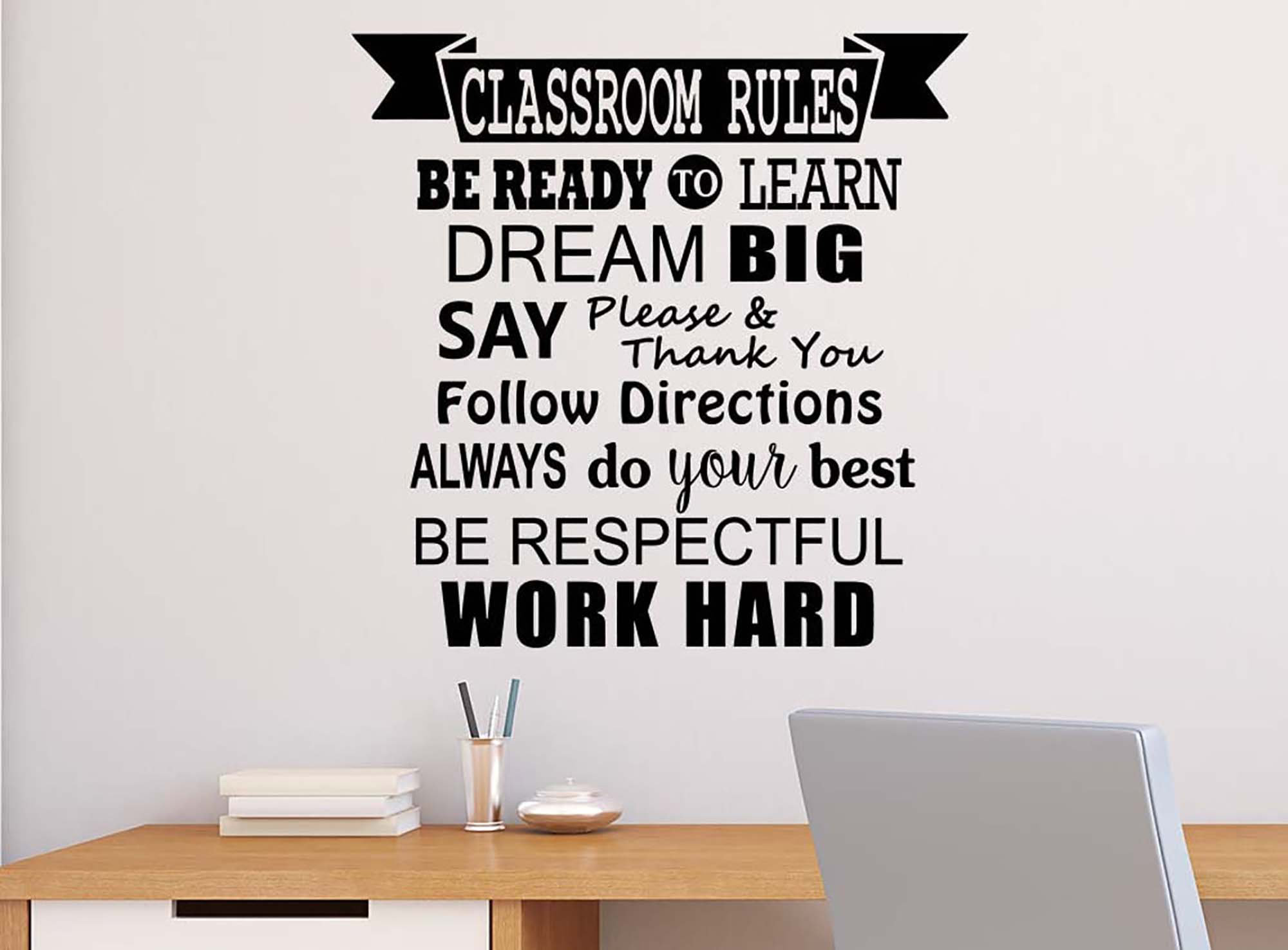 Trinx Classroom Rules Be Ready To Learn Dream Big Say Please & Thank ...