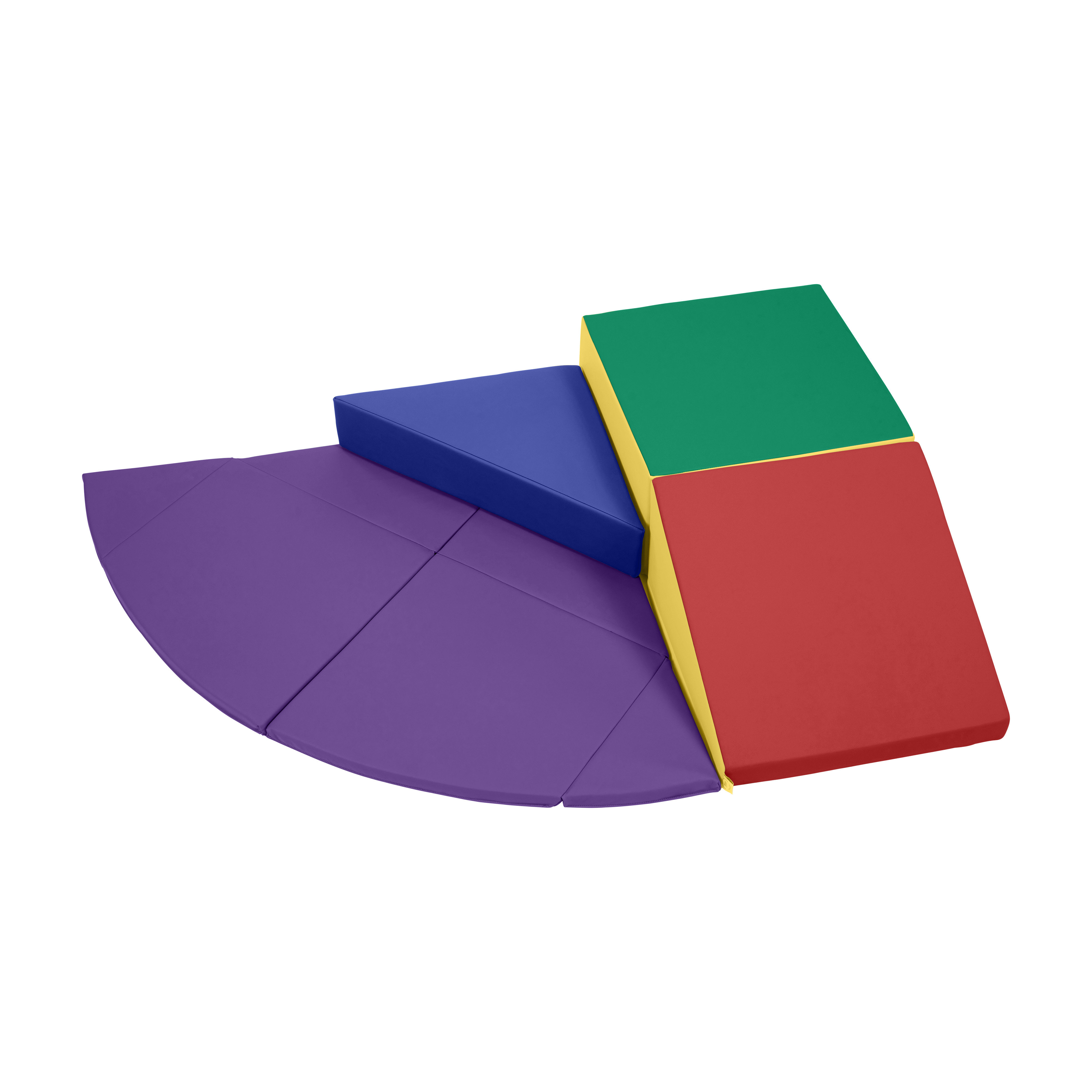 ECR4Kids SoftZone Adventurer's Summit Ramp, Corner Climber, 4-Piece ...