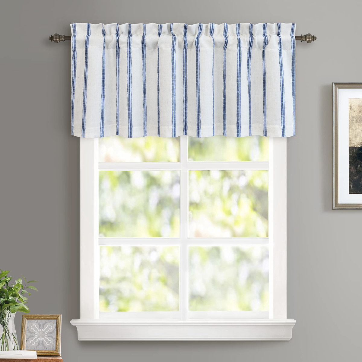 Laurel Foundry Modern Farmhouse® Mudge Farmhouse Striped Linen Double ...