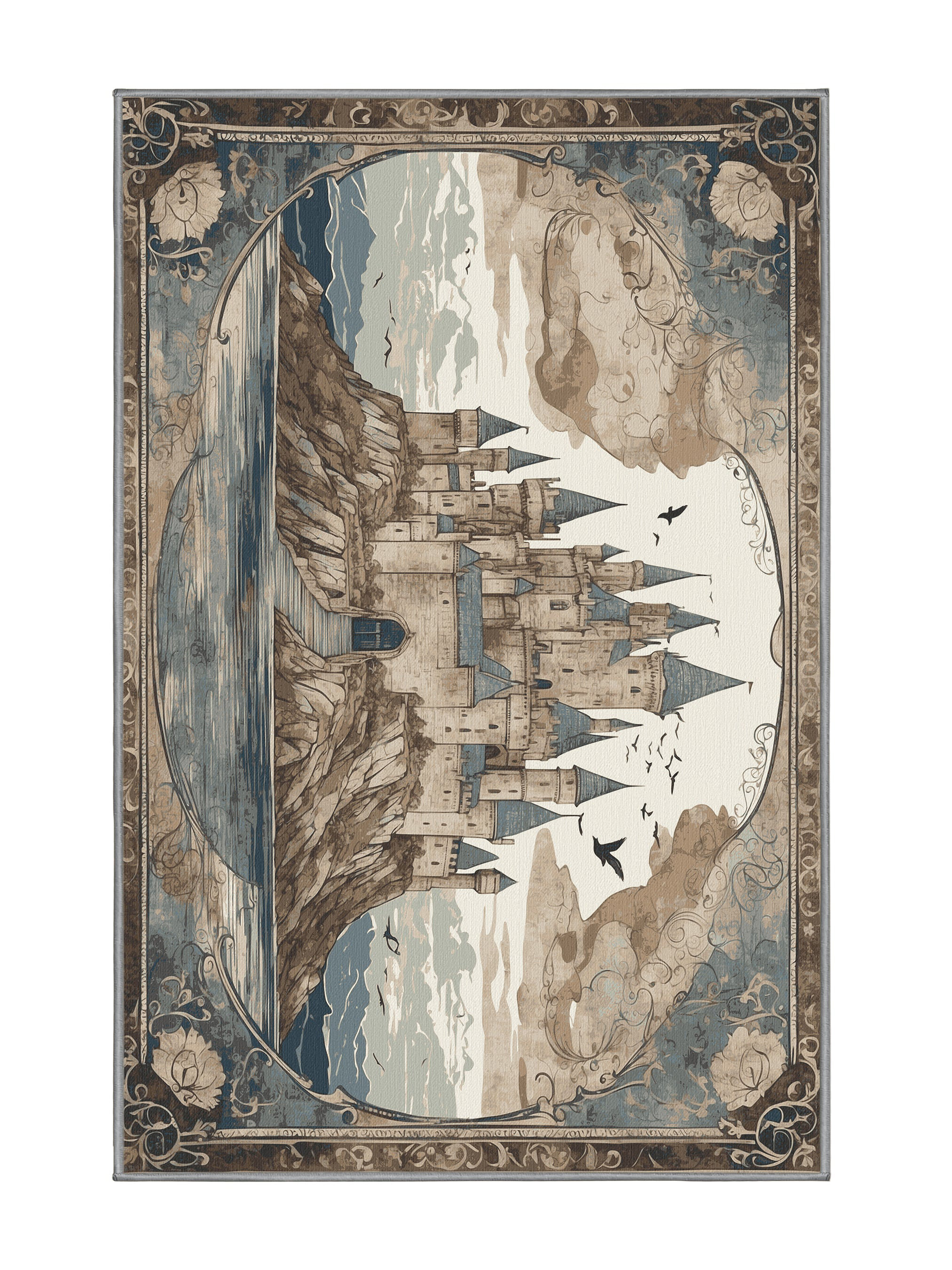 East Urban Home Velvet Ramparts Rug | Wayfair