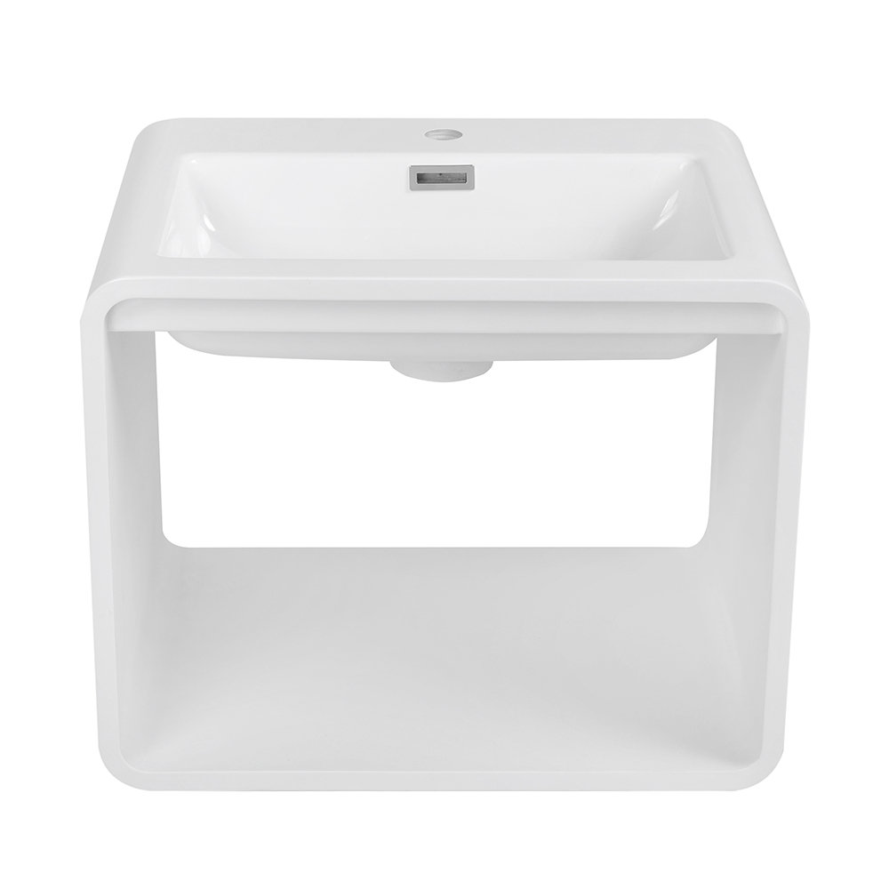 Streamline Bath 23.6" W x 17.7" D x 19.3" H Wall-Mounted Single ...