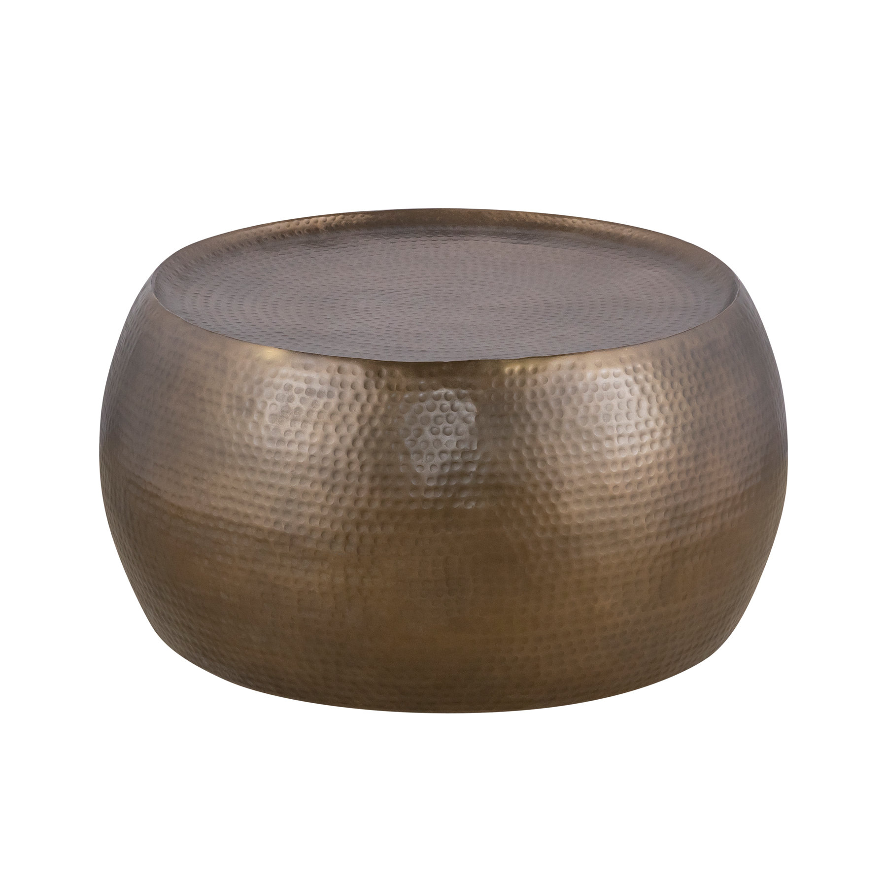 17 Stories Modern Contemporary Round Aluminum material Coffee Table ...