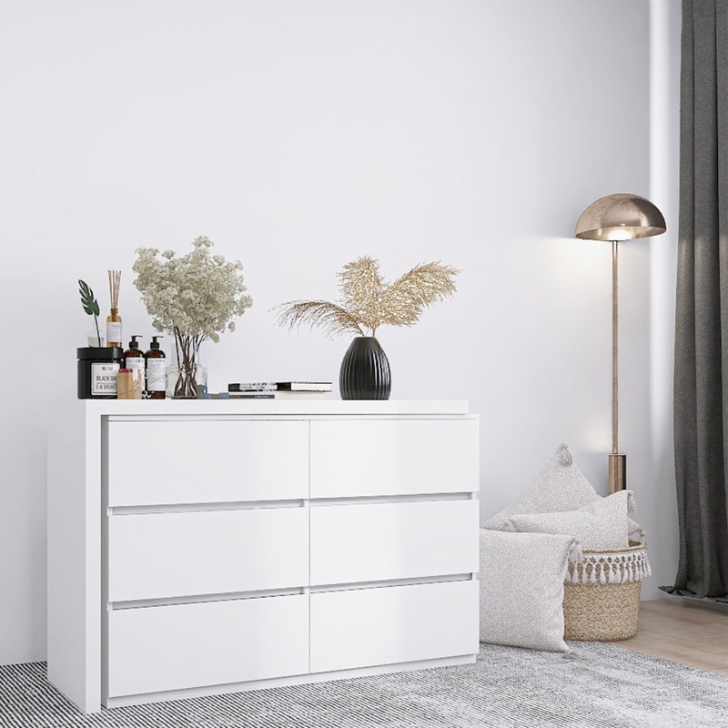 Wrought Studio™ Extendable 6-Drawer Dressing Cabinet | Wayfair