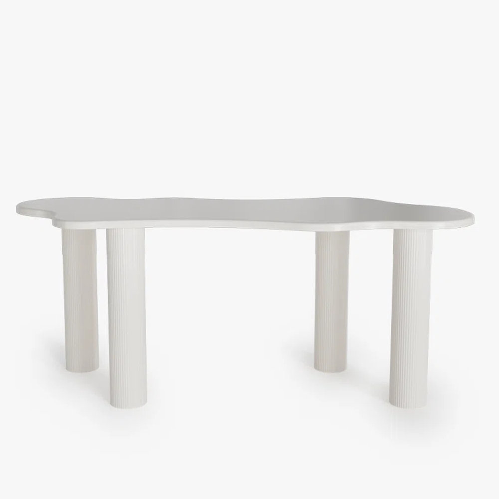 George Oliver Dining Table with Irregular-Shaped Tabletop Elina Nordic ...