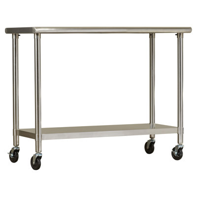 Rebrilliant Metal Prep Table & Reviews | Wayfair