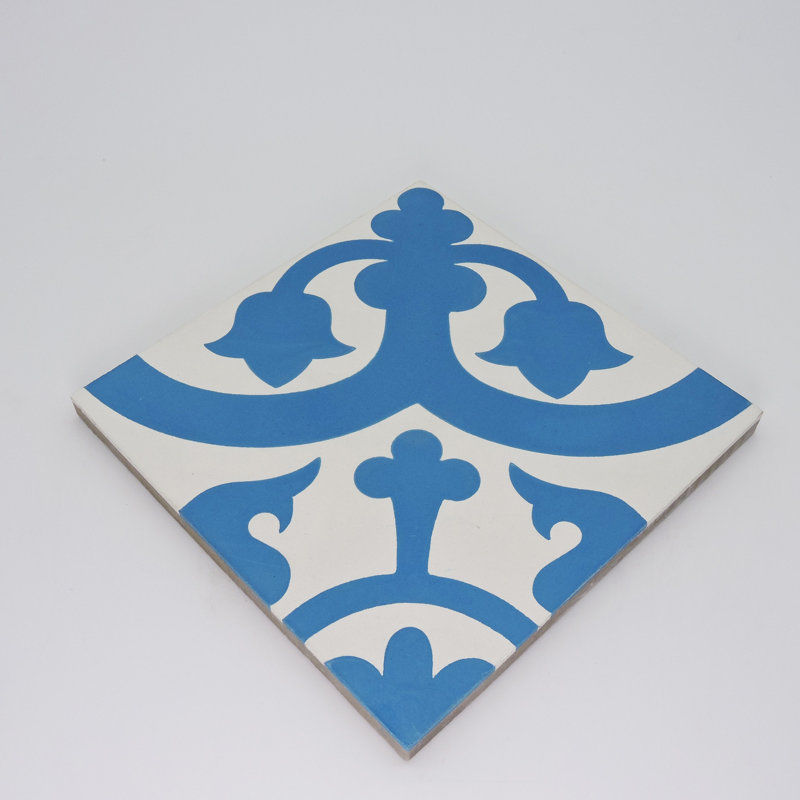 Moroccan Mosaic Melah 8" x 8" Cement Patterned Wall & Floor Tile | Wayfair