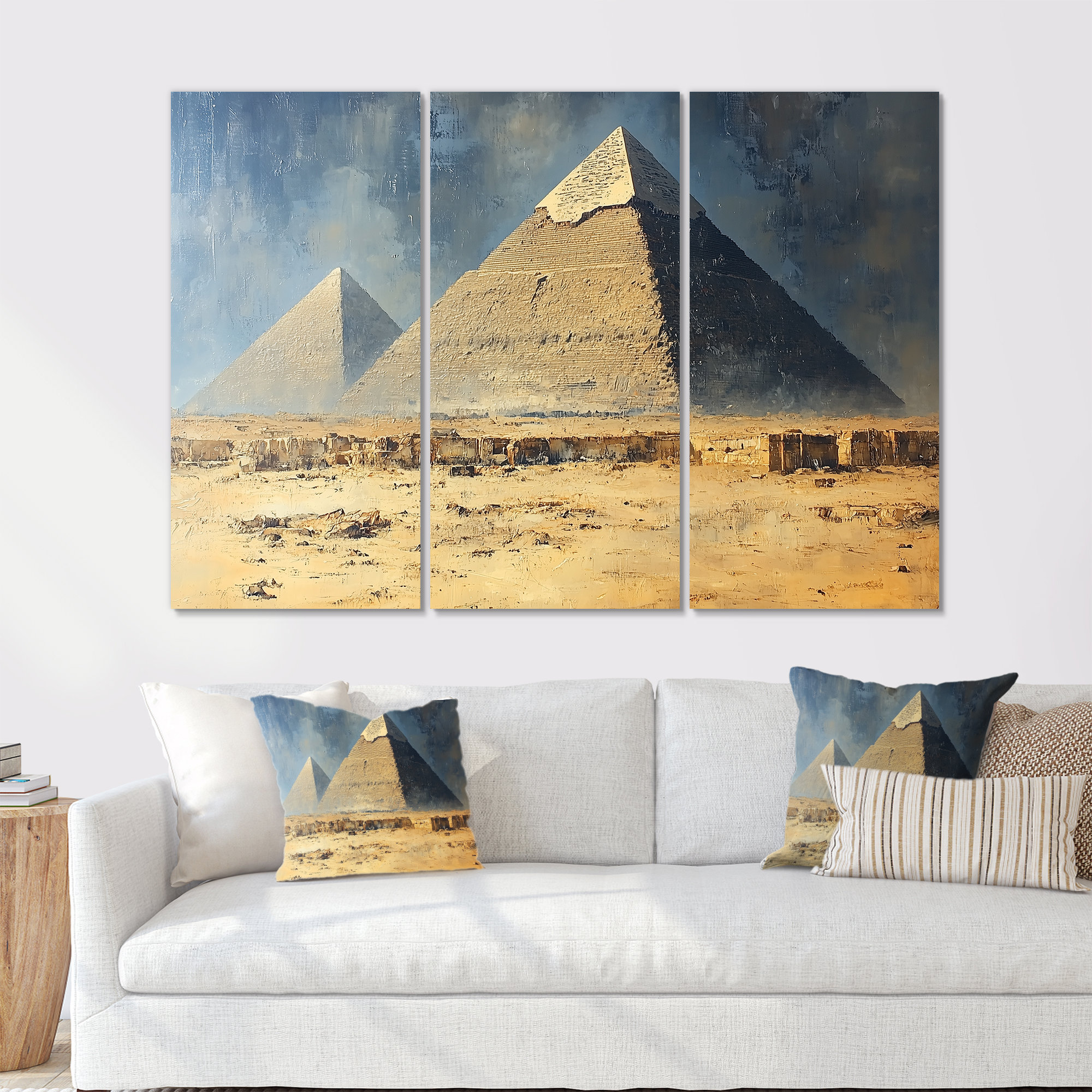 Lark Manor™ Egypt Great Ancient Giza Pyramid II - Egypt Wall Art Set ...