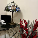 Lark Manor Carpentras 47cm Tiffany Style Coloured Glass Table Lamp ...