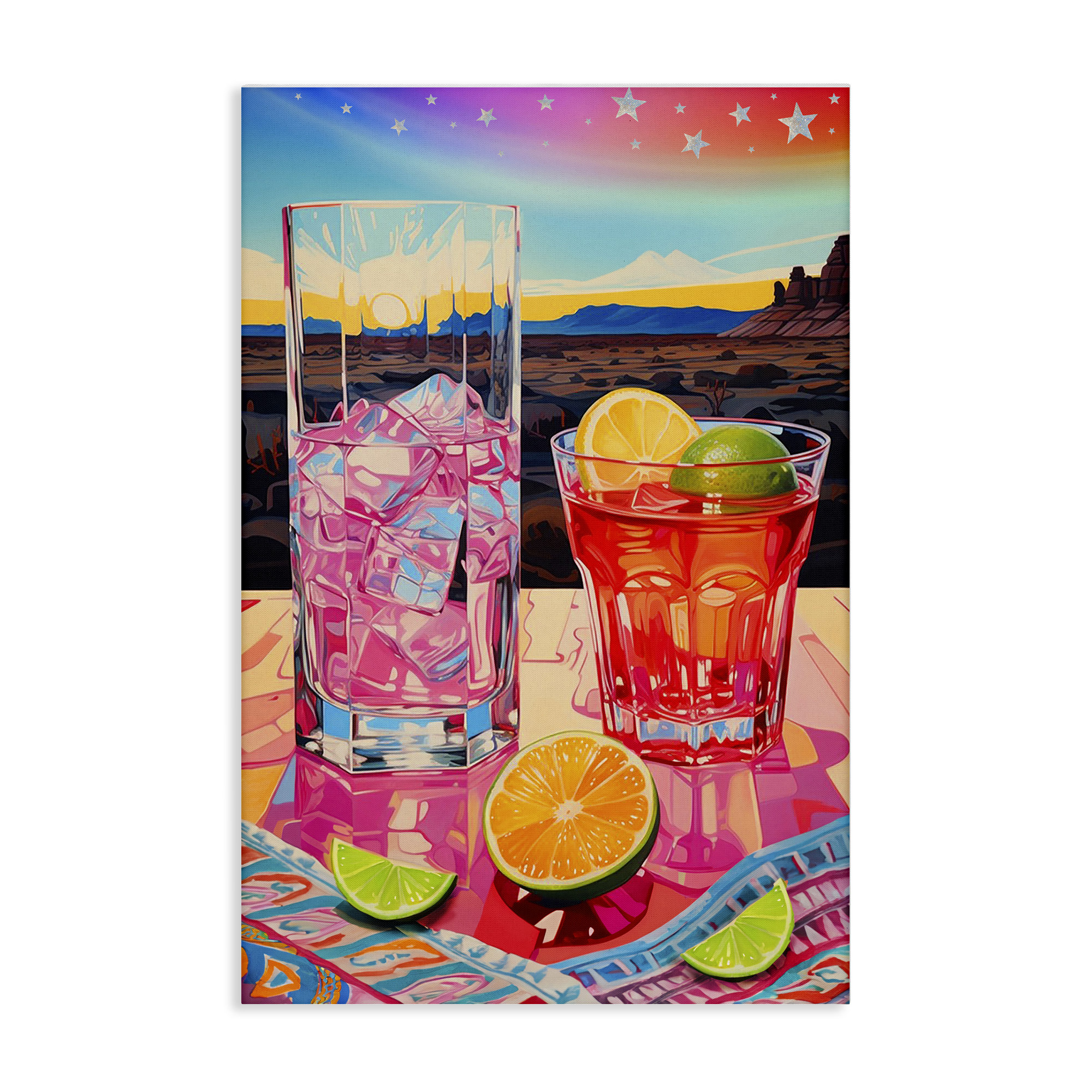 Winston Porter Cocktails at Sunset View Canvas Wall Art by Jess Stempel ...