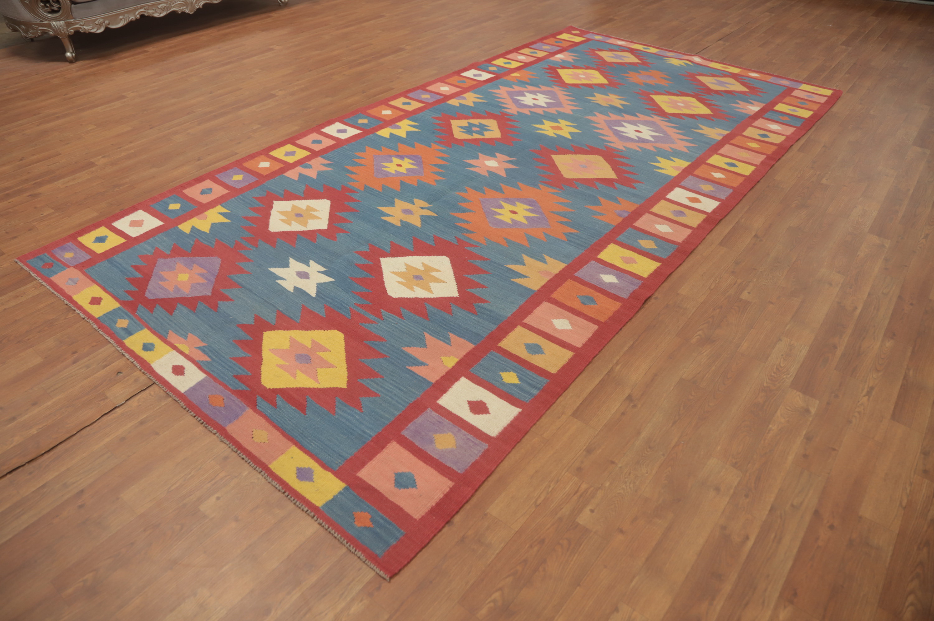 Dakota Fields Geometric Kilim Oriental Area Rug 6x12 | Wayfair