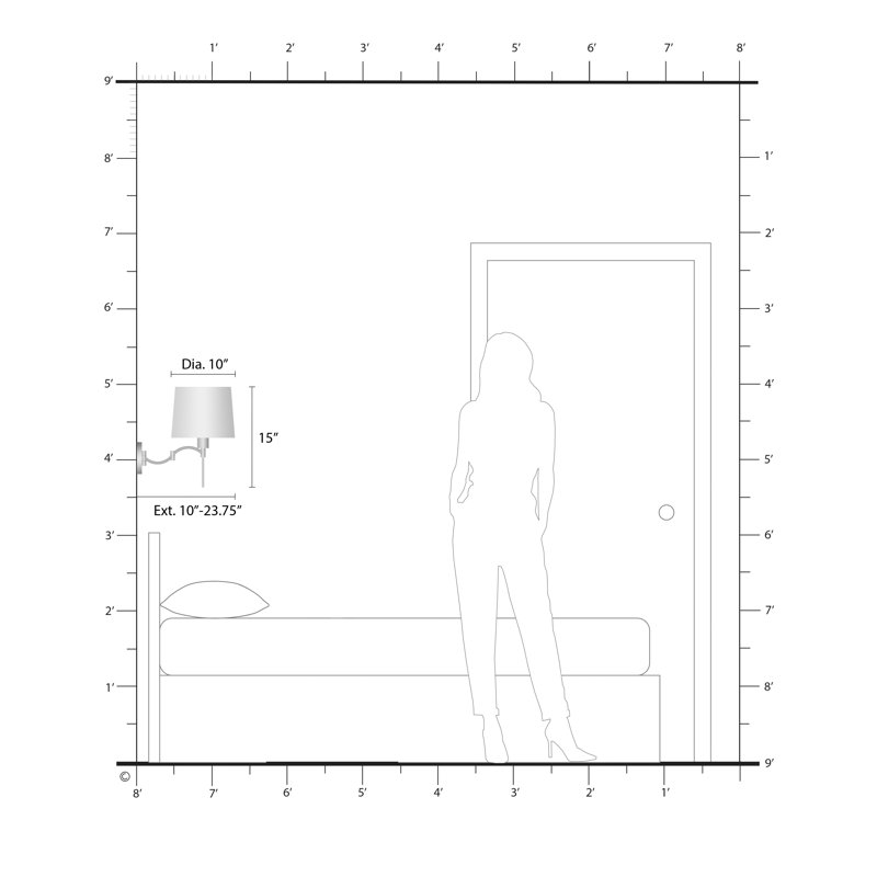Willa Arlo™ Interiors Tyonna 1 - Light Dimmable Swing Arm & Reviews ...