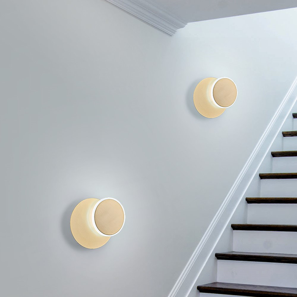 Ivy Bronx Modern Acrylic Wall Sconces Set of Two LED White Wall Lamp ...