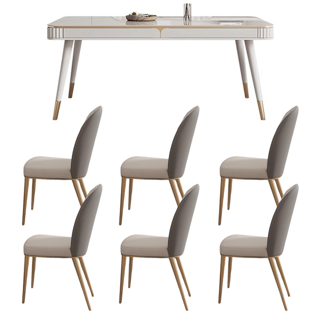 MRzenghong Modern Simple Rock Slab Storage Dining Table Set | Wayfair