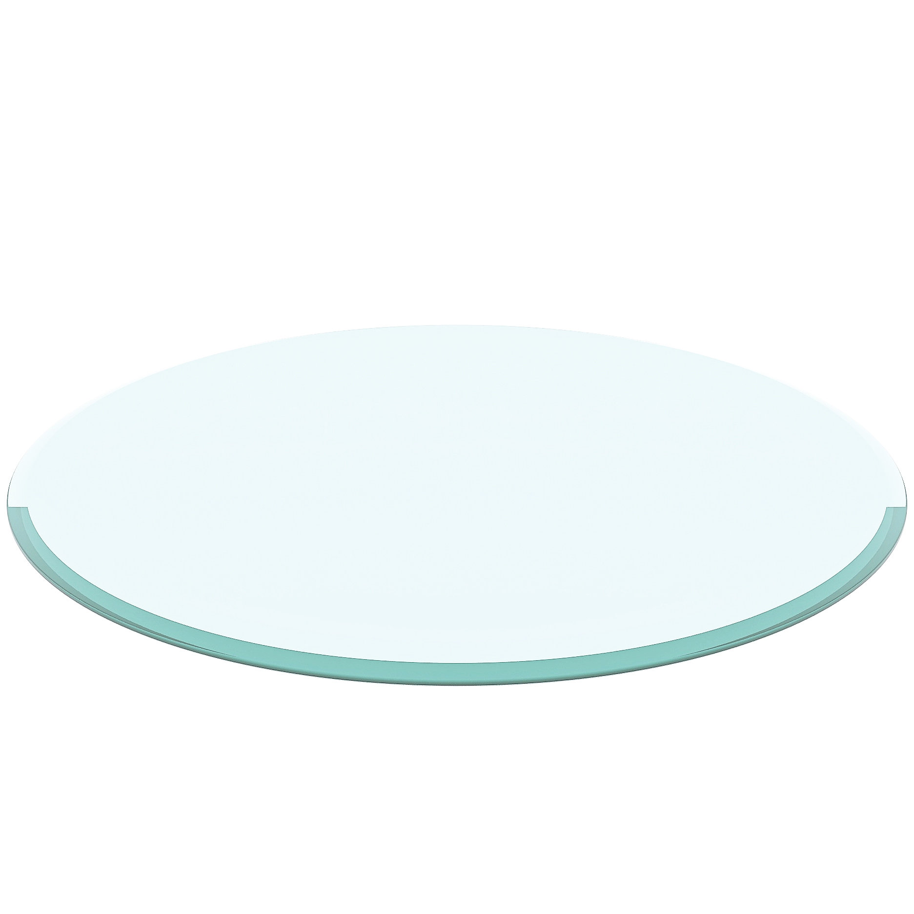 Ebern Designs 36" Inch Round Tempered Glass Table Top - 1/2" Thick ...