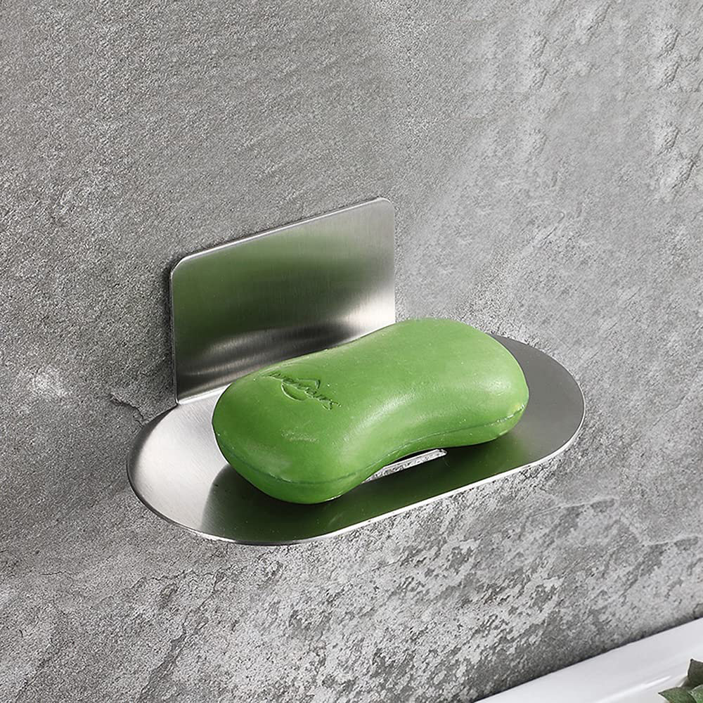 Rebrilliant Adhesive Soap Holder, Bath Soap Dish For Shower, 304 ...