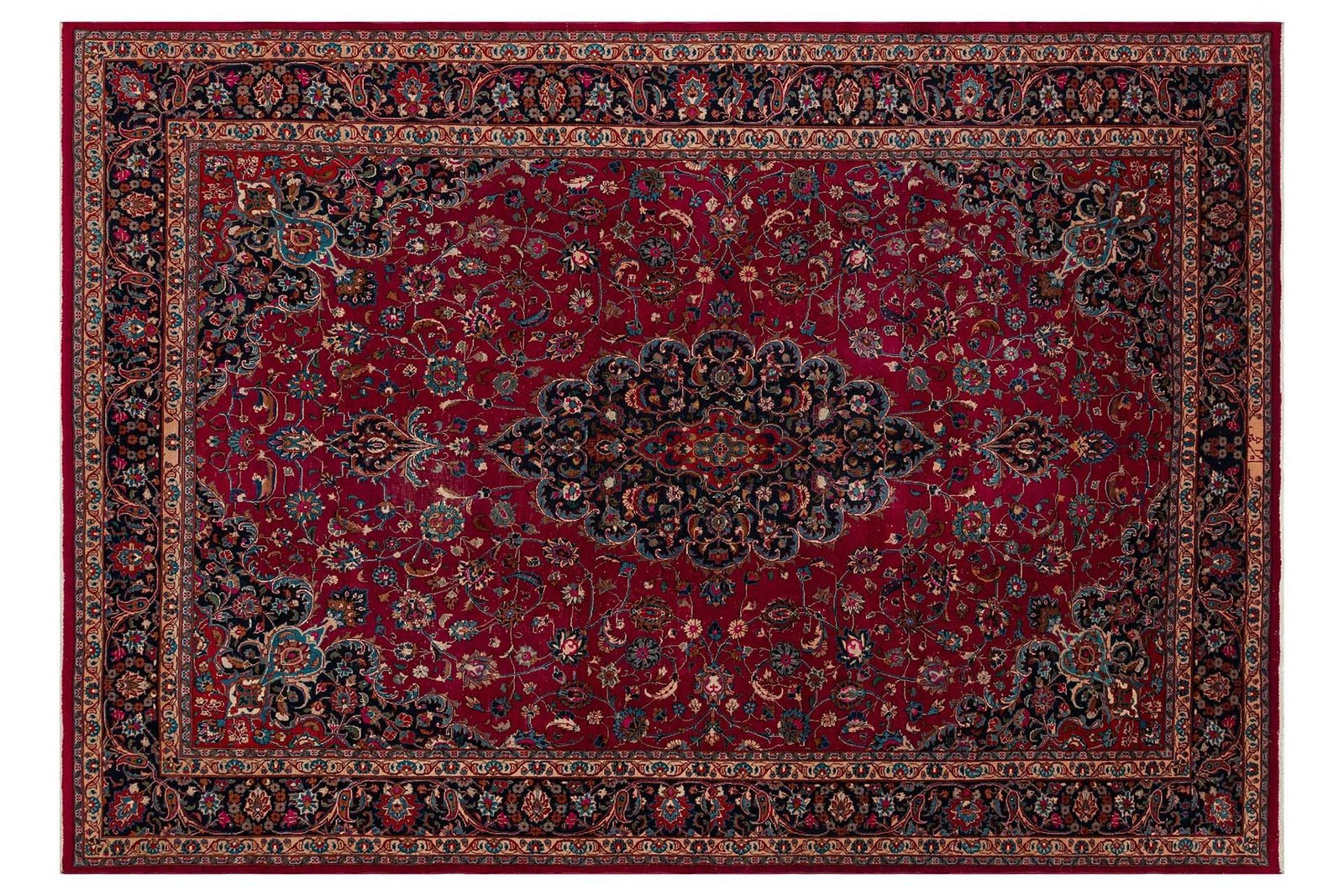 Fleur De Lis Living Sem659 Red Vintage Wool Handmade Area Rug | Wayfair