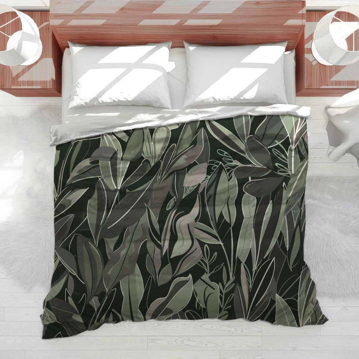 VisionDecor Nature Motif Bedding Cool Pattern Comforter Vibrant | Wayfair