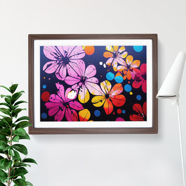 ClassicLiving Beaming Flower Splash - Single Picture Frame Print ...